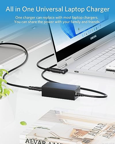 Belker 65W 45W Universal Laptop Charger with USB C Tip for HP Asus Lenovo Dell Acer Toshiba Samsung IBM Google MacBook Pro Laptop Ultrabook Chormebook