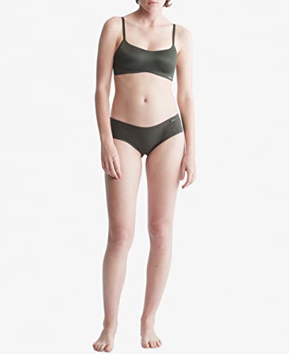 Calvin Klein Women's Liquid Touch Lightly Lined Scoop Neck Bra, Money Tree, 36B