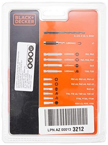 BLACK+DECKER A7234-XJ 27 Piece Drill Set, Orange
