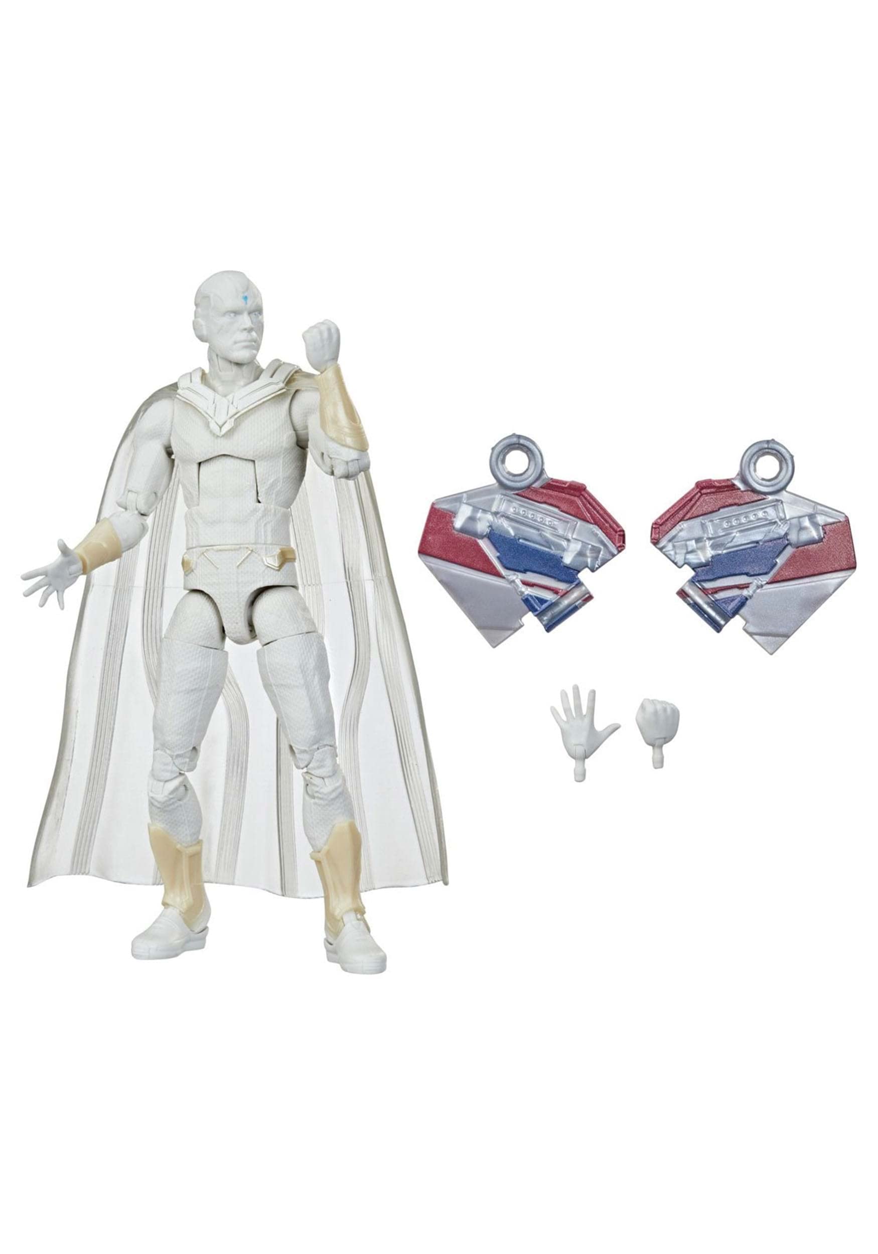 Avengers Hasbro Marvel Legends Series 6-inch Action Figure Toy Vision, Premium Design and 2 Accessories, for Ages 4 and Up , White