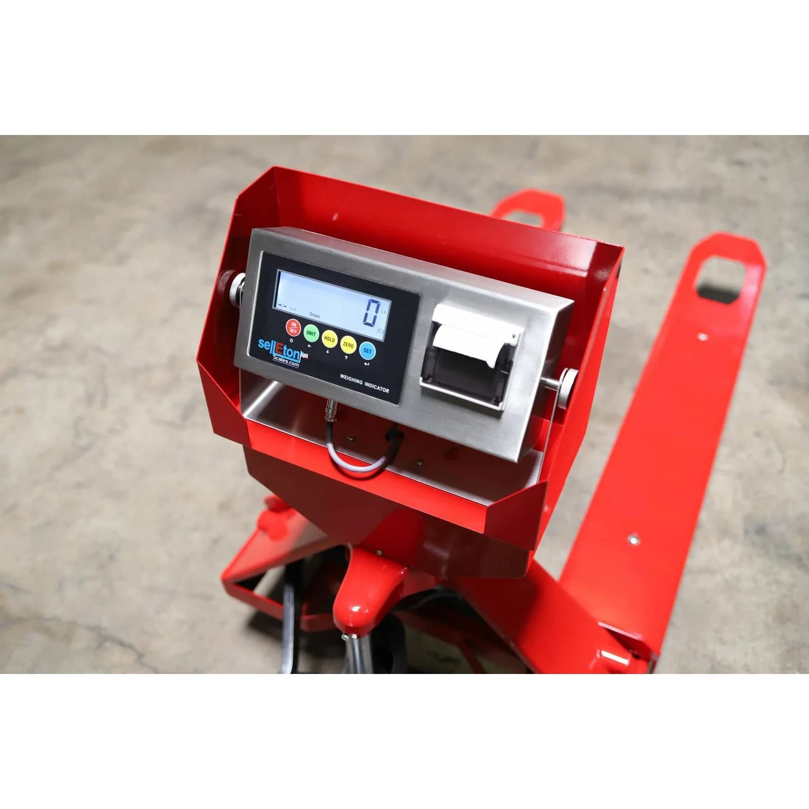SellEton SL-5000-PJP Pallet Jack Scale | Built-in Printer | 5000 lb x 1 lb Capacity