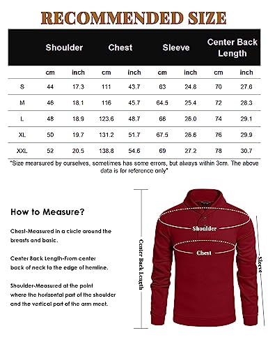 COOFANDY Men's Casual Shawl Collar Sweater Long Sleeve Pullover Wine Red L Wine Red Large