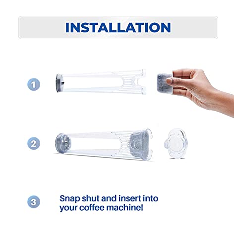 BFDYY For Keurig Starter Kit Replacement 2.0 Coffee Maker - for Keurig Parts Includes 2 Pcs Side Reservoir Filter Holder and 2 Pack Water Filter Cartridges (Clear-2pcs)