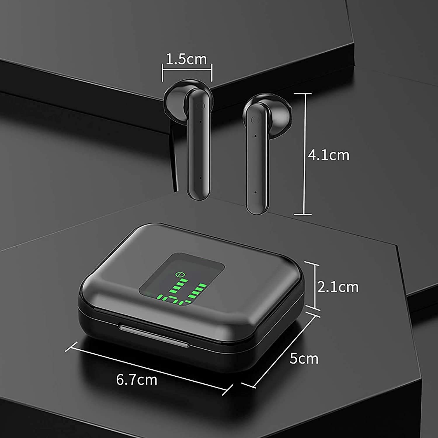Earbuds Bass Earphones with Microphone Stereo in Ear Earbud Headphones with Mic and Volume Control Headset 3.5 mm Plug Compatible Multiple Audio Devices 3.9 Ft Black