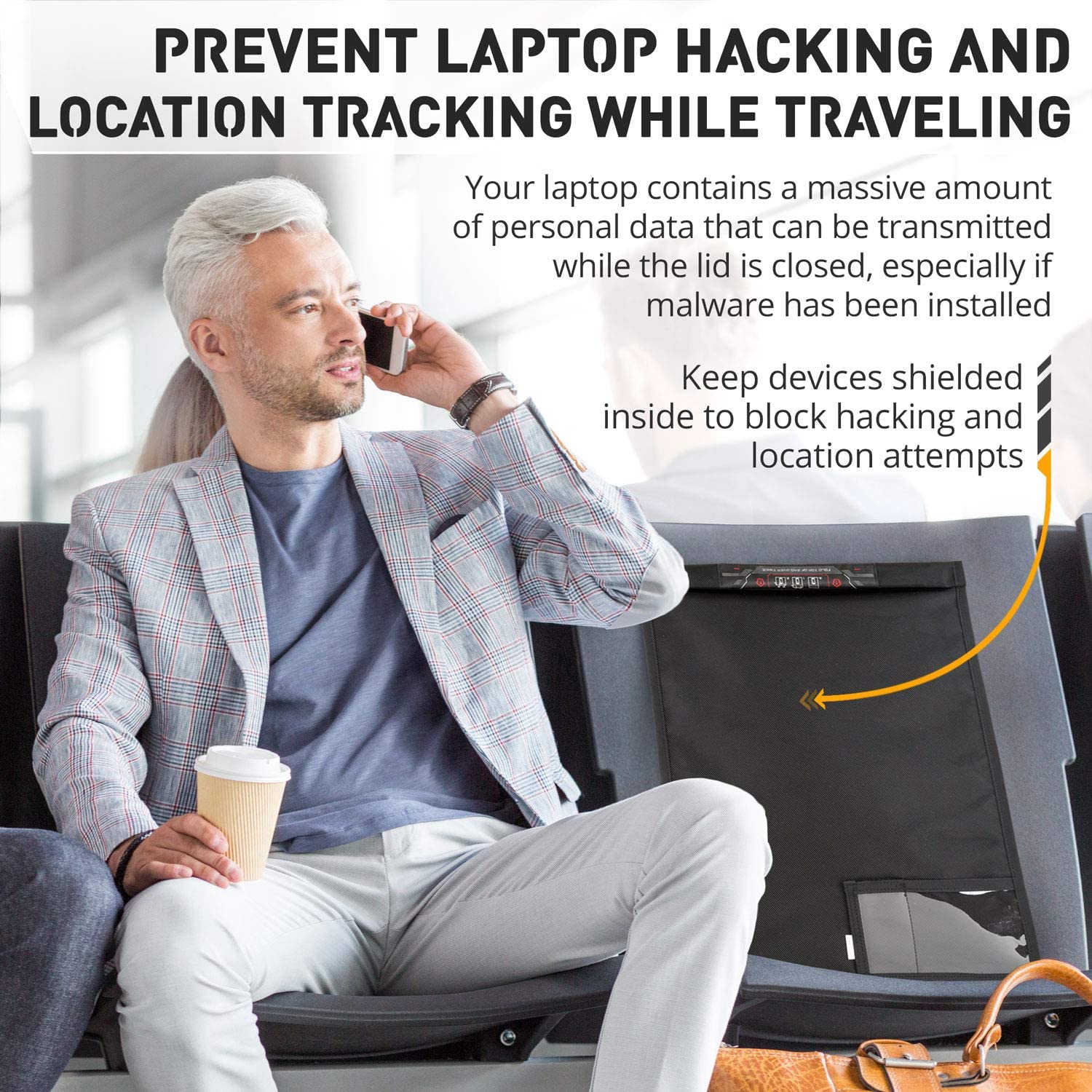 Mission Darkness Non-Window Faraday Bag for Laptops // Device Shielding for Law Enforcement & Military, Executive Privacy, Travel & Data Security, Anti-Hacking Anti-Tracking Anti-Spying Assurance