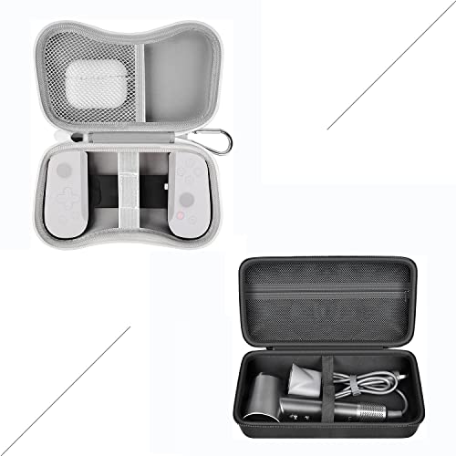 casmilee Case Compatible with Backbone One Mobile Gaming Controller and Travel Carrying Case Compatible with Laifen Hair Dryer Bundle