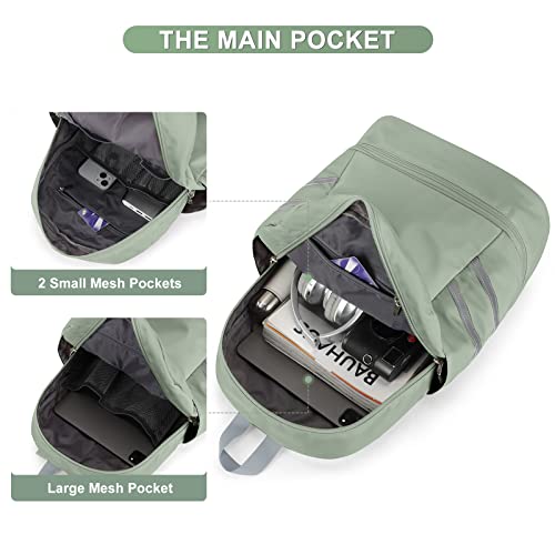coofay Gym Backpack For Women Waterproof Backpack With Shoe Compartment Lightweight Travel Backpack Sports Backpack Large Gym Bag
