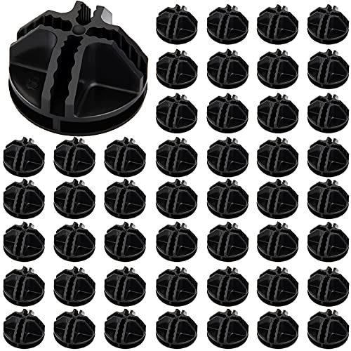Cube Connectors Plastic Storage Cube Connectors Wire Cube Connectors Organizer ABS Connectors for Modular Closet Storage Organizer and Wire Shelf (Black,48 Pieces)