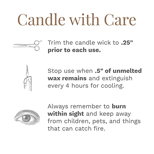Candle-lite Scented Candles, Evening Fireside Glow Fragrance, One 10 oz. Three Wick Aromatherapy Candle with 20-40 Hours of Burn Time, Grey Color