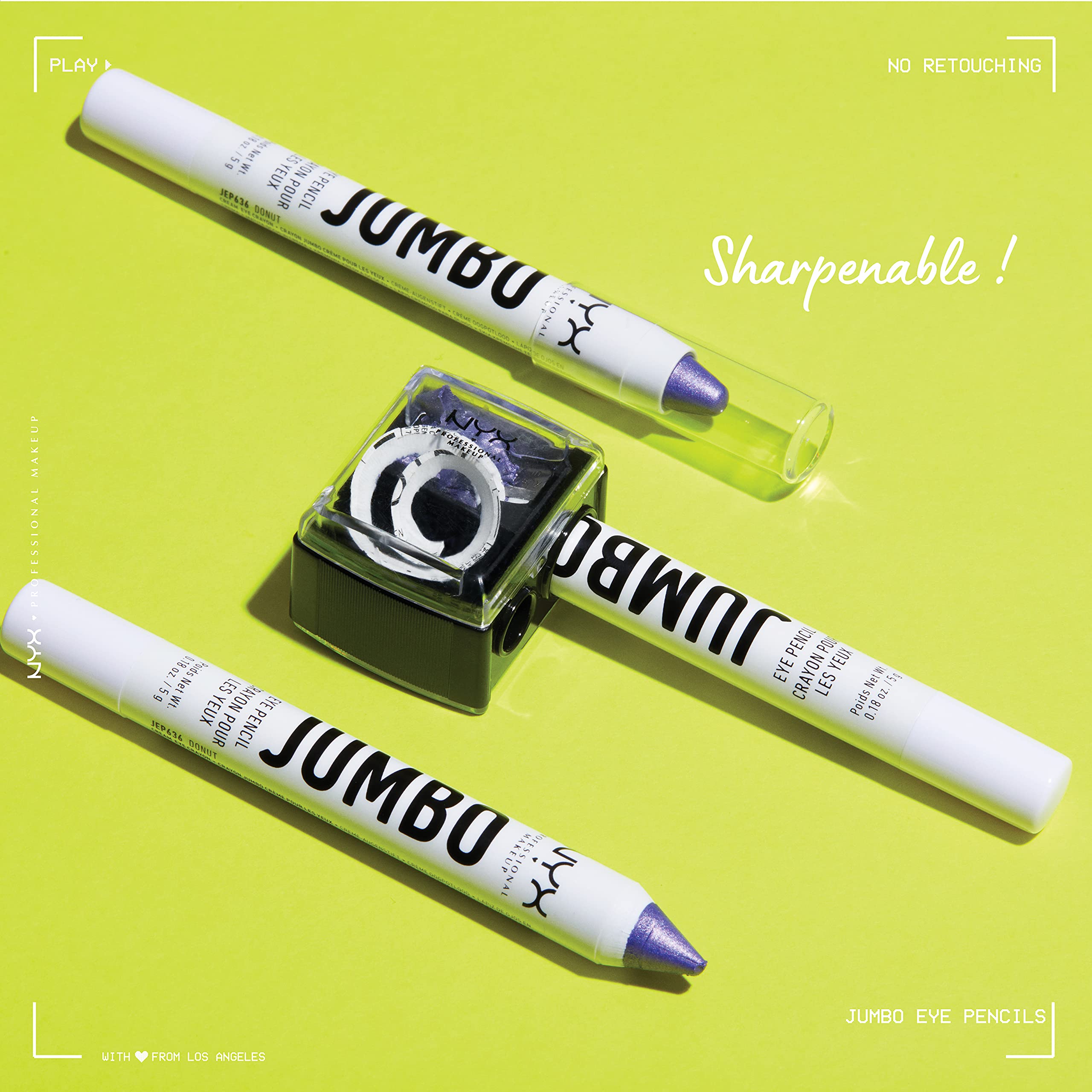 NYX PROFESSIONAL MAKEUP Jumbo Eye Pencil, Blendable Eyeshadow Stick & Eyeliner Pencil - French Fries