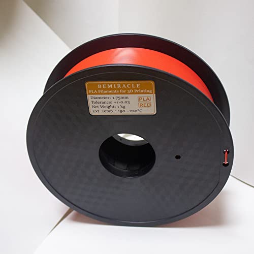 BEMIRACLE PLA Filaments for Use in 3D Printing Red