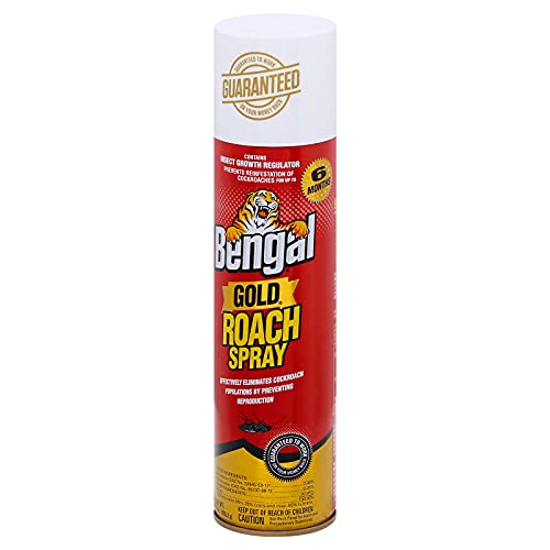 Bengal Gold Roach Spray β Bug Spray for 6 Months Active Cockroach Prevention β No Mess, No Odor Bug Spray β House Insect Killer β Indoor Cockroach Spray, 9oz