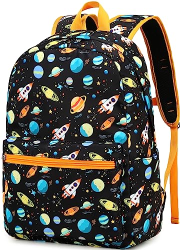 CAMTOP Kids Backpack Preschool Kindergarten Bookbag Toddler School Bag for Age 3-8 Boys and Girls(Rocket Planet)
