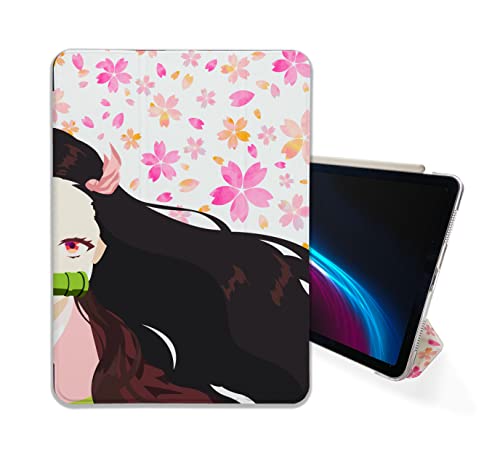 Cute Anime Girl Kawaii Flower case Compatible with iPad Mini Air Pro 7.9 8.3 9.7 10.2 10.9 11 12.9 inch Pattern Cover New 2022 2021 Trifold Stand 3 4 5 6 7 8 9 Generation 542 (11" Pro 1/2/3 gen)