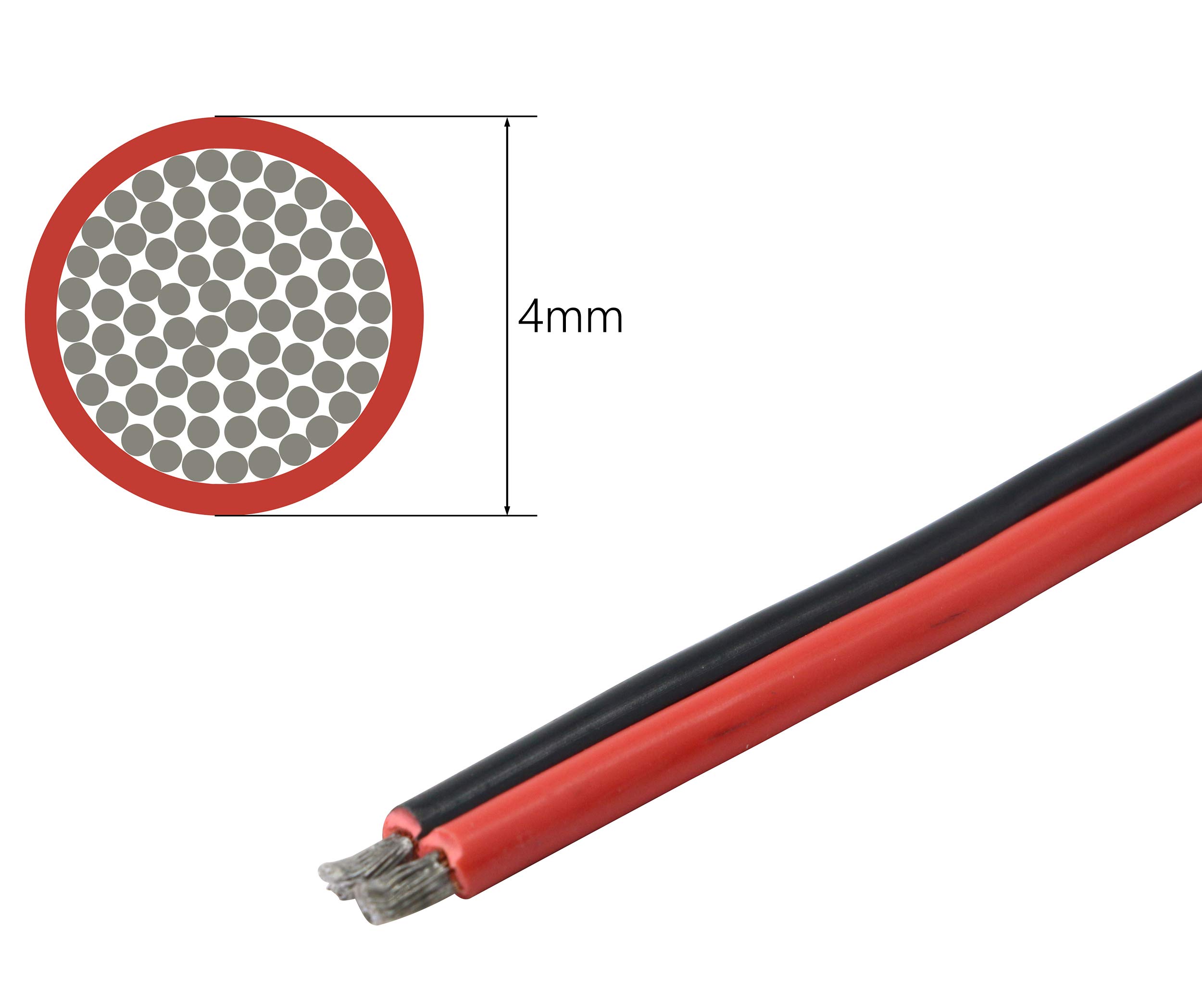 CERRXIAN 30CM 12AWG SAE Socket Solar Weatherproof Sidewall Port DIY Cord, SAE Quick Disconnect Wire Harness Panel Mount Power Cable with Cap for Motorcycle, Car, Generator