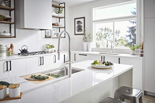BLANCO, Satin Nickel 441332 CULINA Semi-Pro Kitchen Faucet with Magnetic Handspray, 2.2 GPM