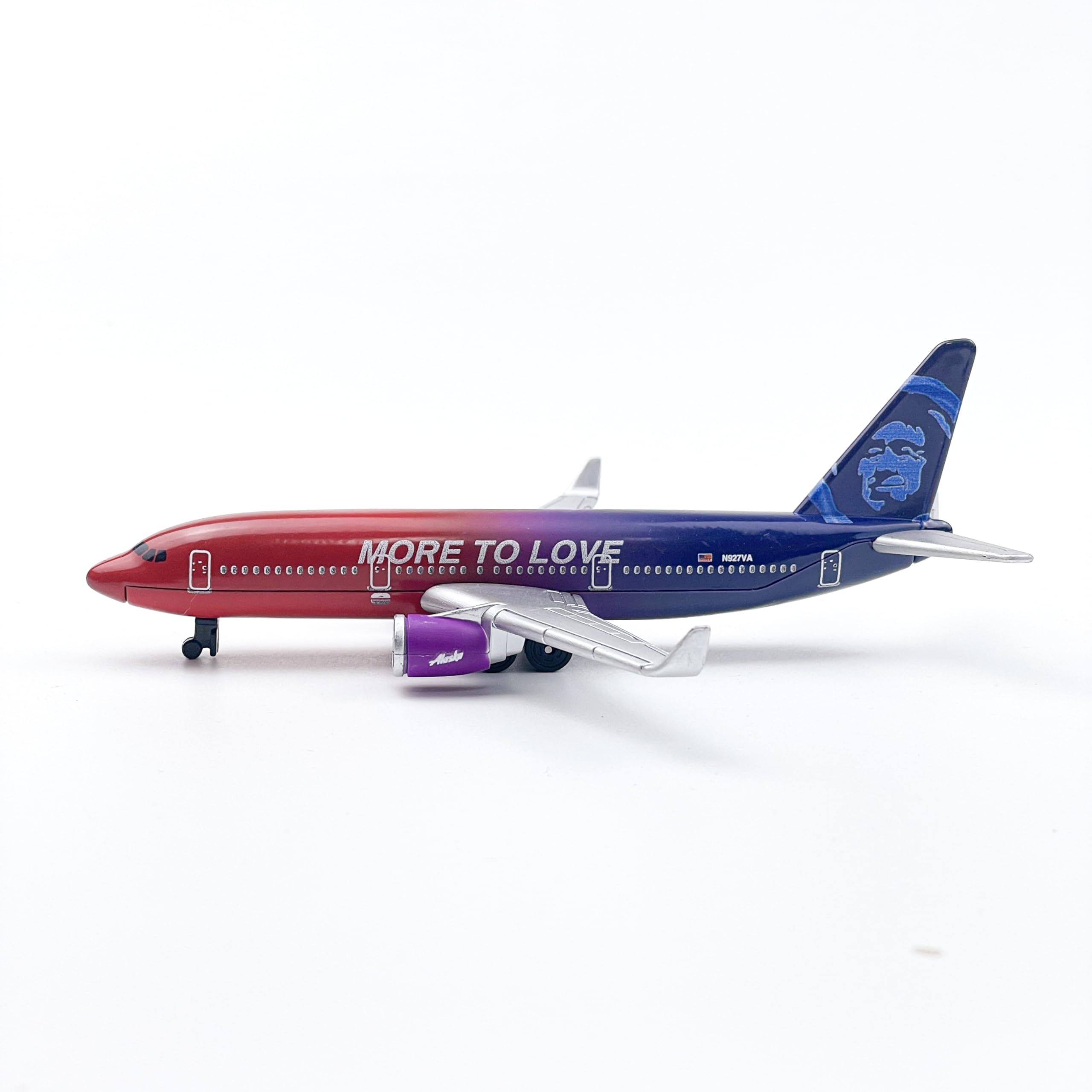 AVIAMUSE Alaska Model Airplane, Multi-Color Livery Single Plane Die-cast Model Planes Aircraft Suitable for Collection & Gifts