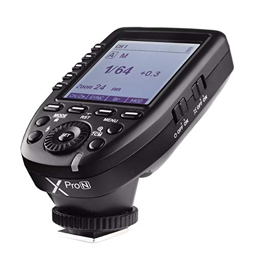 Godox XPro-N i-TTL 2.4G 1/8000s Wireless Flash Trigger Transmitter 16 Groups and 32 Channels for Nikon Hotshoe Camera Flash TT350N V350N TT685N V860 V850 AD200 AD400Pro AD600 Pro AD600