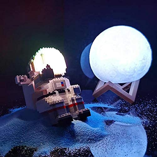 Finger Rock Astronaut Mini Building Blocks Micro Building Kits for Kids and Adults 12-15 Space Toys Gifts - Compatible with Nano(1008 Pieces)