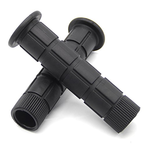 Coolrunner Bicycle Handle Bar Mushroom Grips BMX for Boys and Girls Bikes (Black)…