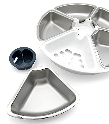 Cat Mate C500 Five-Meal Automatic Pet Feeder with Stainless Steel Bowl Inserts