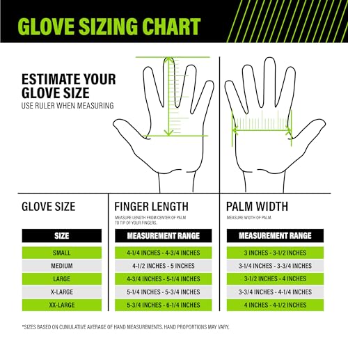 AWP Pro Fingerless Work Gloves for Men And Women, Form-Fitting Performance Design, Large, Navy Blue