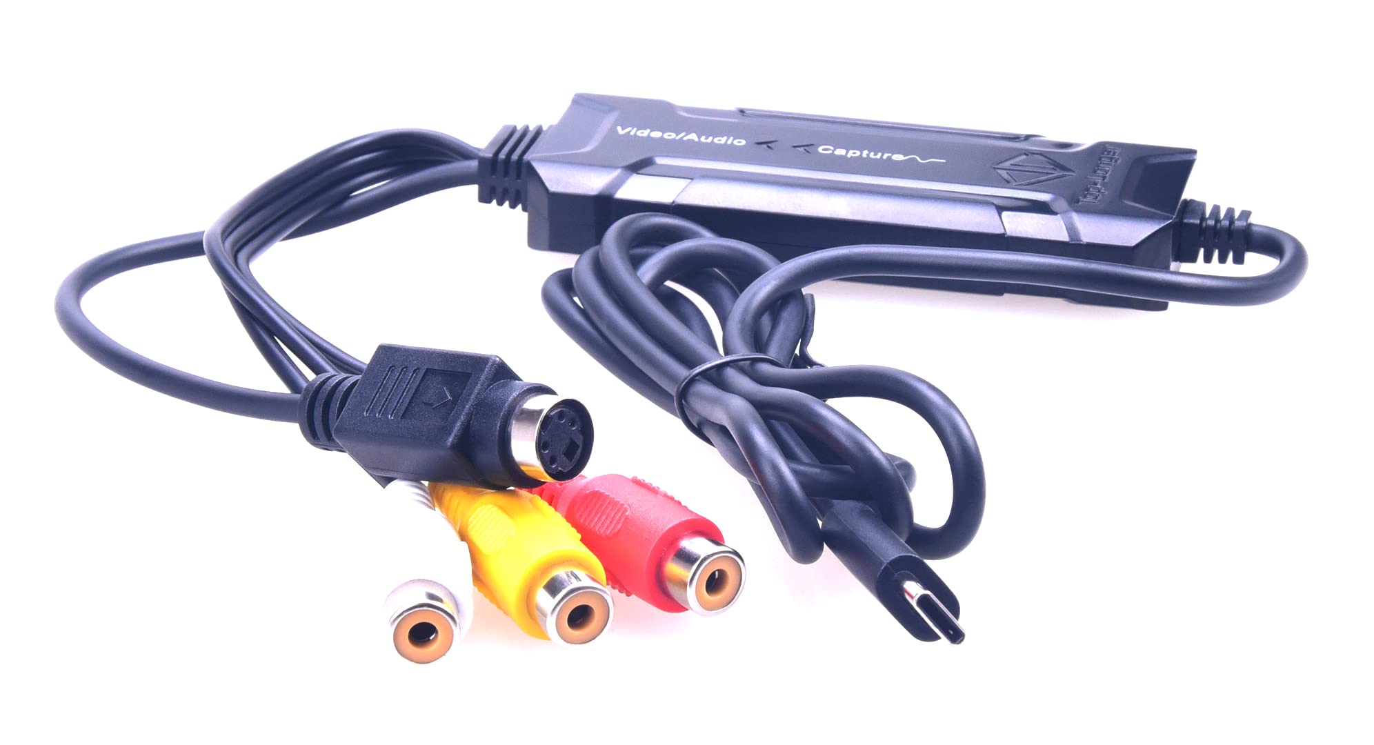 Top-Longer Type C Video Grabber Cassette/Tape Converter/VHS to Digital Converter for VHS to DVD Cassette with Windows 11/10 and Mac OS X Ventura 13.0.1-Updated Version
