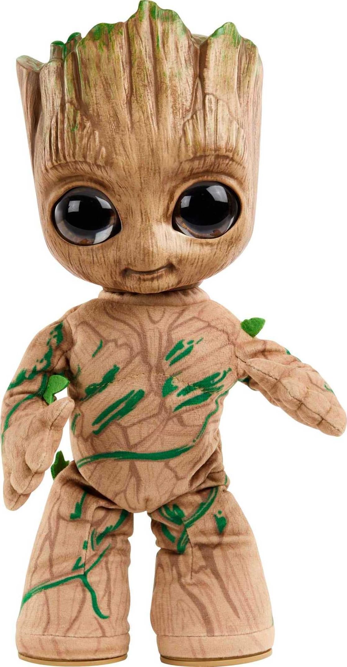 Mattel Marvel Plush, Groovinβ Groot Dancing & Talking Figure from the Disney+ Series I Am Groot, Soft Toy for Kids, Fans & Collectors
