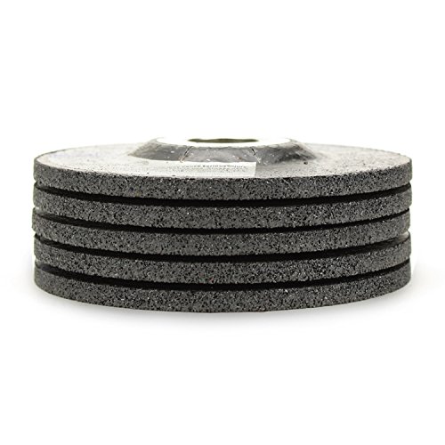 BHA Depressed Center Metal Grinding Wheels for Angle Grinders, 4.5” x 1/4” x 7/8” - 5 Pack