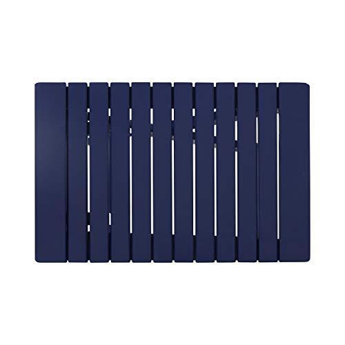 Christopher Knight Home Daphne Outdoor Folding Side Table, Navy Blue