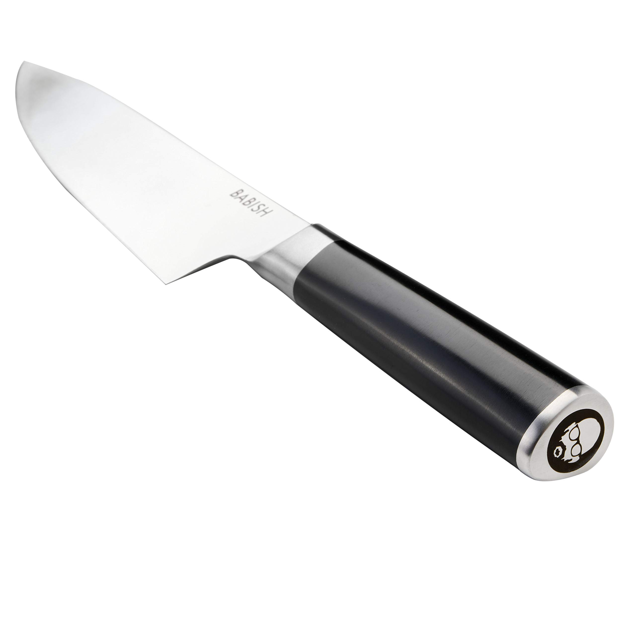 Babish German High-Carbon 1.4116 Steel Cutlery, 3-Piece w/Knife Roll & High-Carbon 1.4116 German Steel Cutlery, 8" Chef Knife,