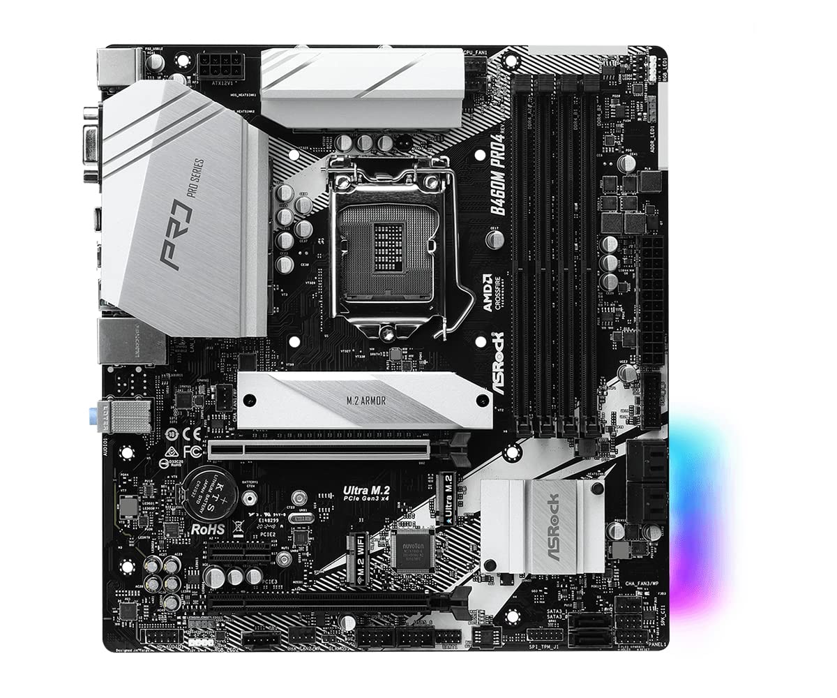 ASROCK B460M PRO4 Supports 10th Gen Intel® Core™ Processors (Socket 1200) Motherboard