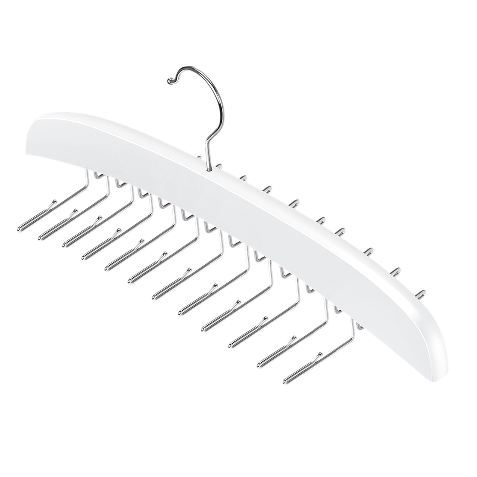 Tank Top Hanger with Premium Wood, 24 Large Capacity, Space Saving,360 Degree Rotating, Foldable Metal Hooks, Tank Tops