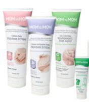 Mom to Mom Crema Set de Tres A (6 Meses de Embarazo) B (ultimos 3 meses) C (45 post parto) w Dcache Gift