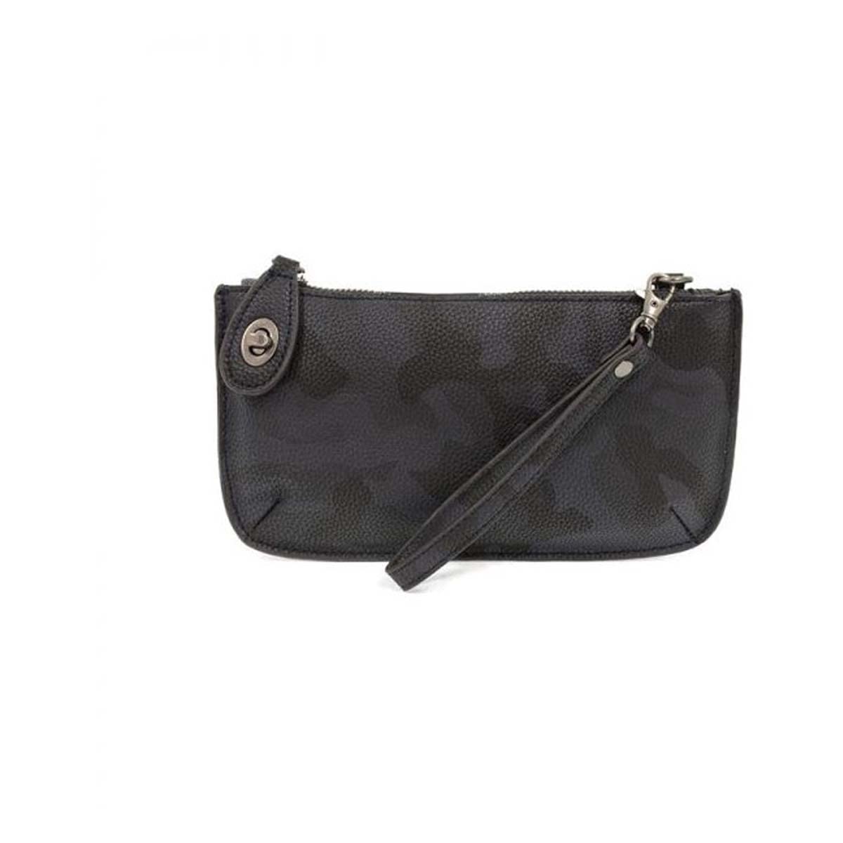 Joy Susan Mini Crossbody Wristlet Clutch (Ink Camo -Dark Blue Camo)