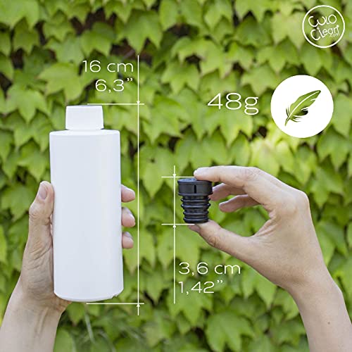 CuloClean Portable Bidet for Toilet or Travel (Aquamarine). Peri Bottle for Men and Women. Handheld Spray. Bath Essentials (CuloClean + Bottle, 1pcs Aquamarine)