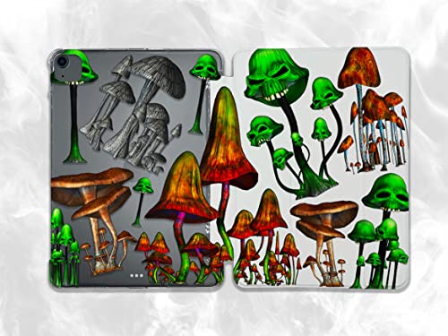Cute Trippy Mushroom Toadstool case Compatible with iPad Mini Air Pro 7.9 8.3 9.7 10.2 10.9 11 12.9 inch Pattern Cover New 2022 2021 Trifold Stand 3 4 5 6 7 8 9 Generation 597 (9.7" 5/6 gen)
