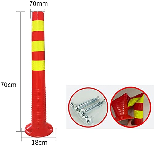 BREWIX Parking Post, Parking Barrier, for Parking Lot Car Parking Space Lock Bollard,Plastic Traffic Post for Security Driveway Parking Parking