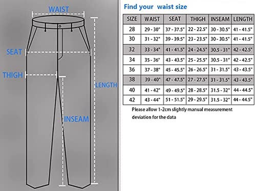 COOSVEN Men Ripped Jeans, Slim Fit Straight Leg, Denim Pants with Holes (Light Blue, 34)