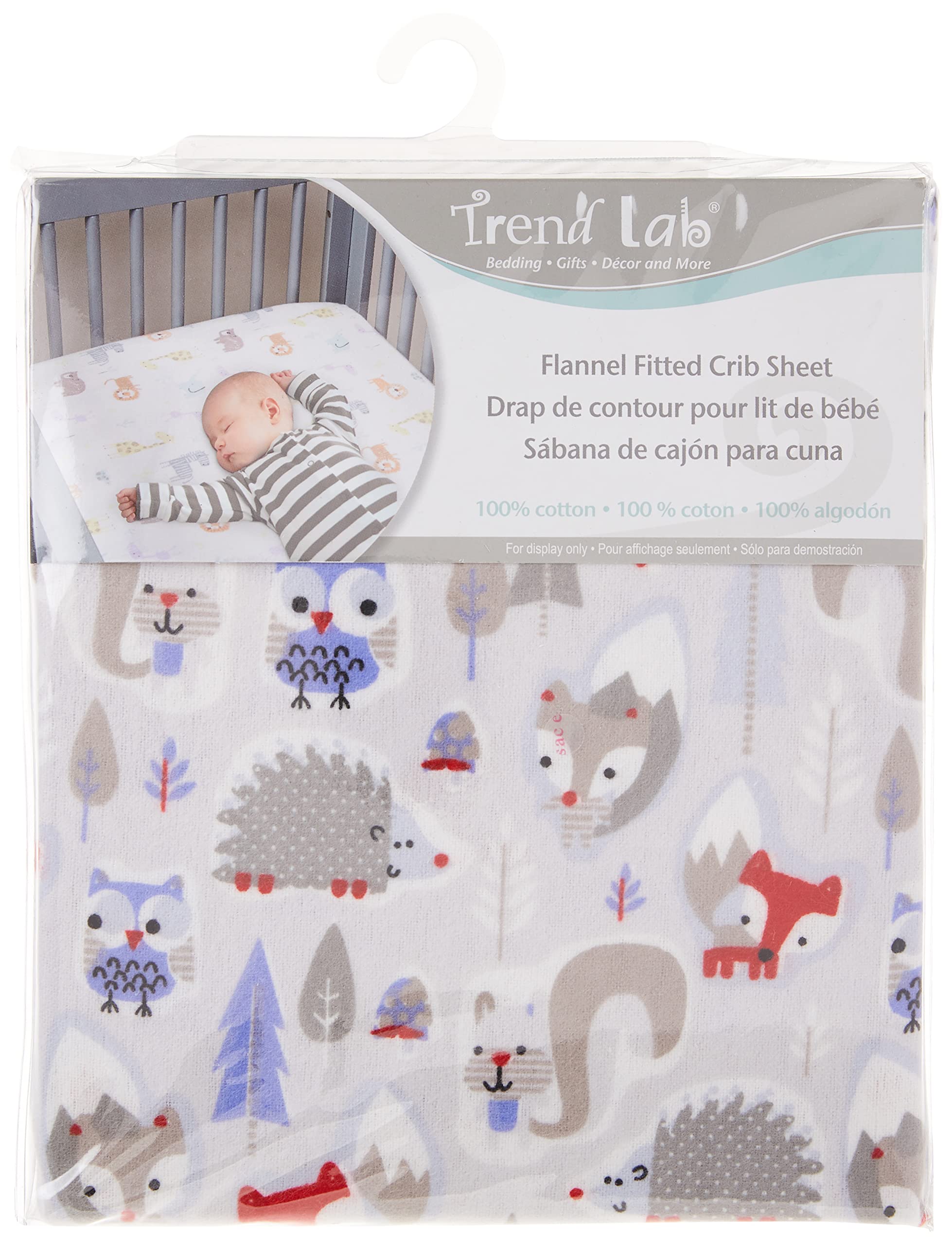 Trend Lab Winter Forest Deluxe Flannel Fitted Crib Sheet