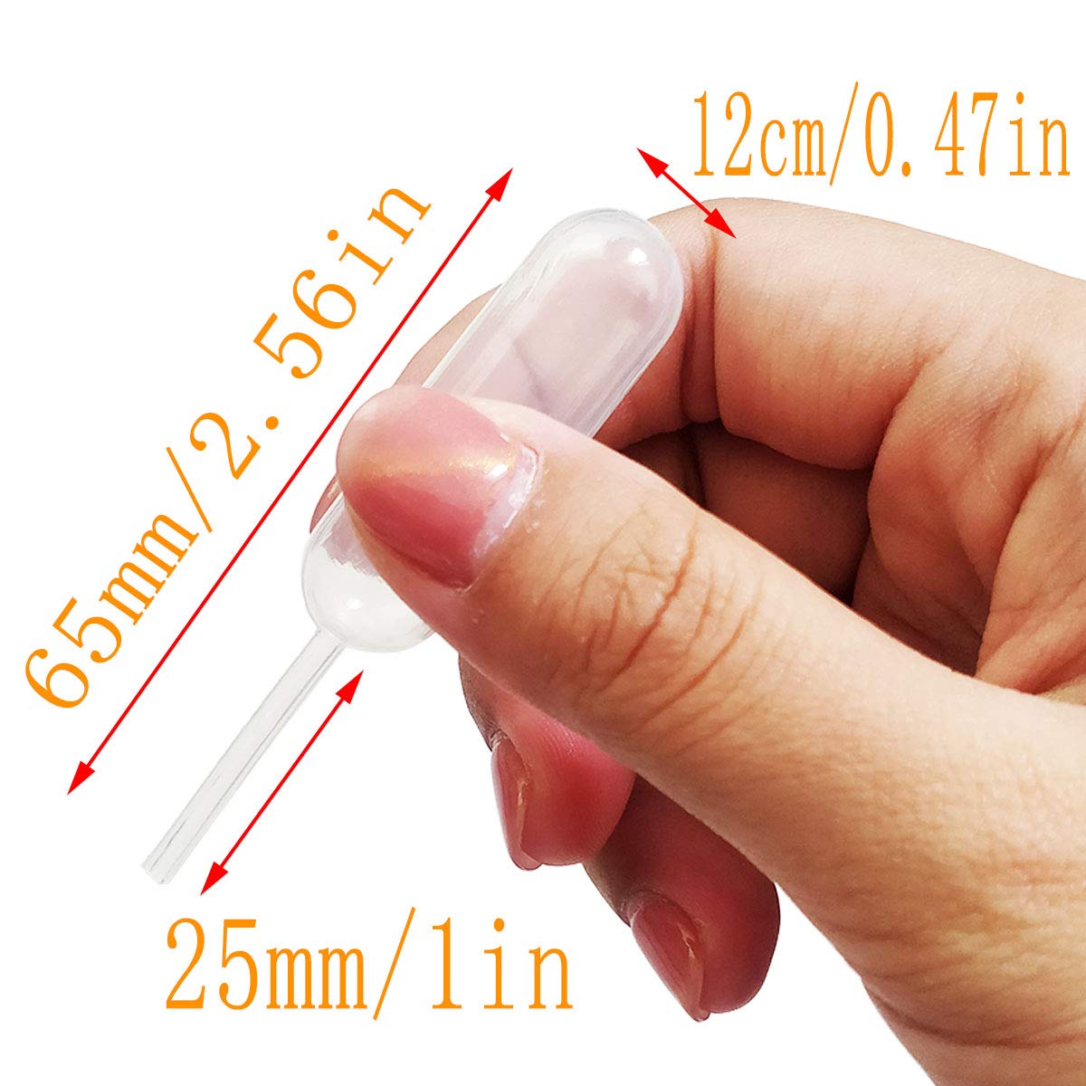 Cupcakes Pipettes, 100PCS 4ml Clear Plastic Transfer Liquid Dropper Pipettes, Suitable for Chocolate or Strawberries Cupcakes, Ice Cream, Mini Cakes, Waffles, Children's Painting, Kitchen Supplies