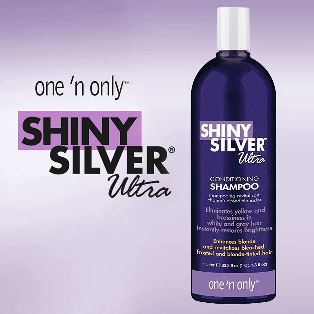 One 'n Only Shiny Silver Ultra Shampoo and Conditioner Set 33.8 oz each