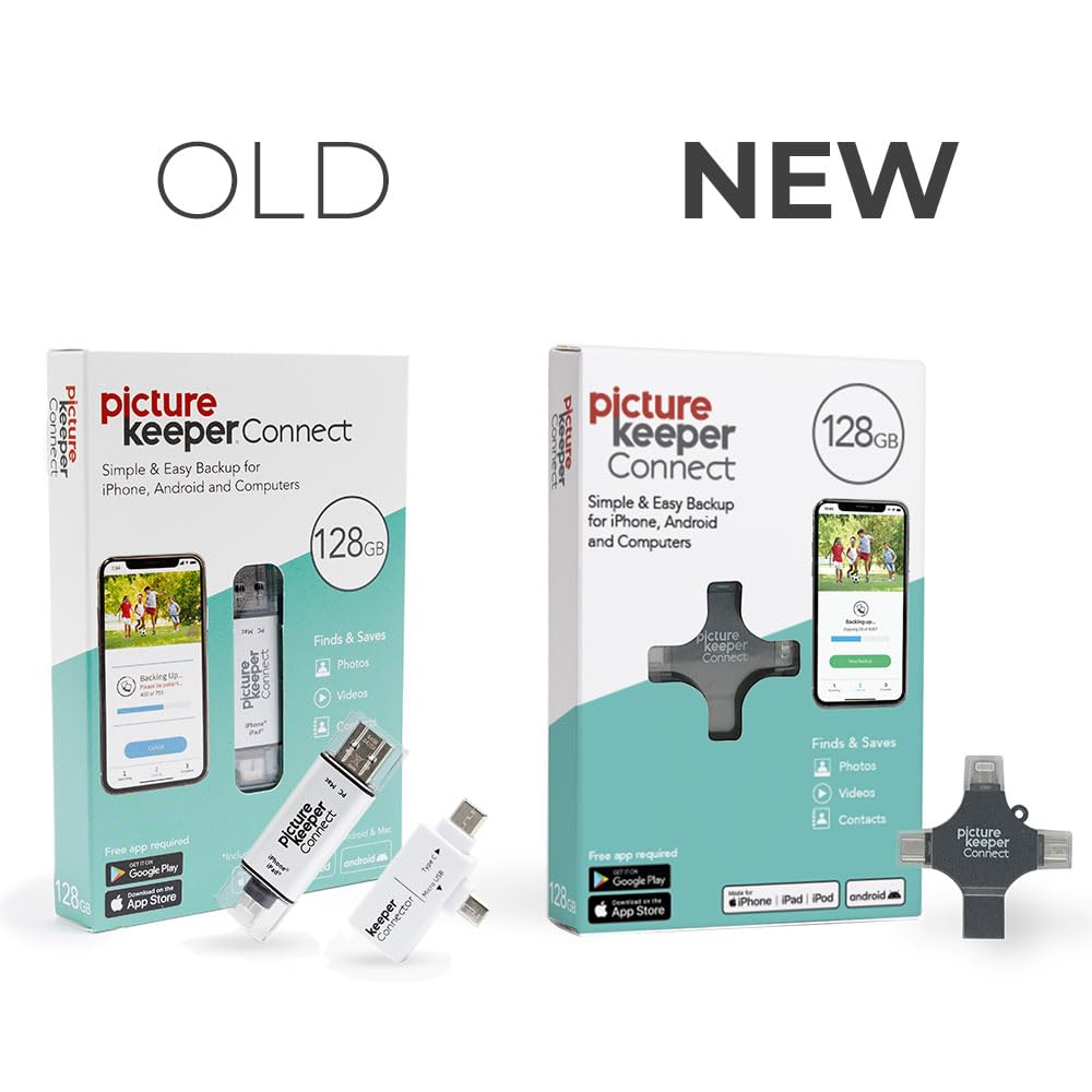 Picture Keeper Connect Photo & Video USB Flash Drive for Apple, Android & PC Devices, 32GB Thumb Drive, 2 Pack