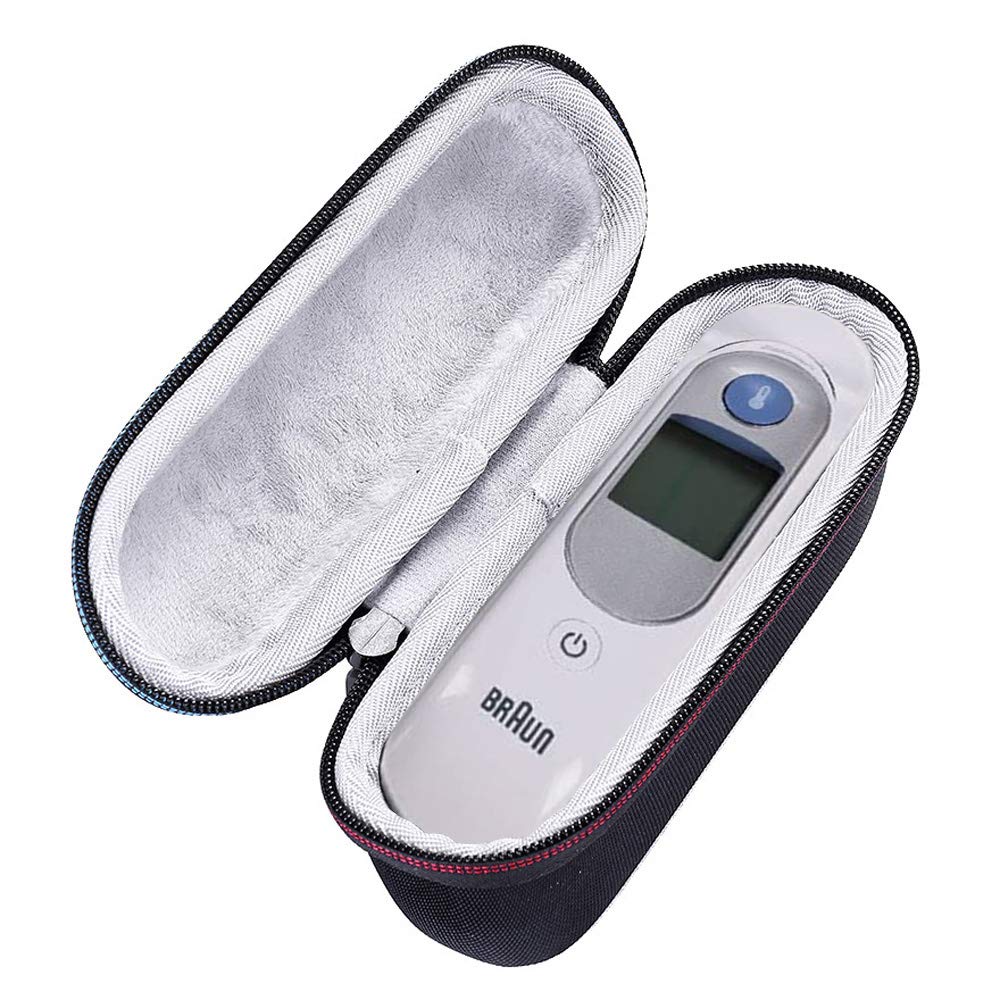 DailyU Thermometer Case - Fits for Braun Thermoscan 7 IRT6520 & Braun Digital Ear Thermometer ThermoScan 5 IRT6500 EVA Hard Case Travel Protective Carrying Storage Bag (CASE ONLY)