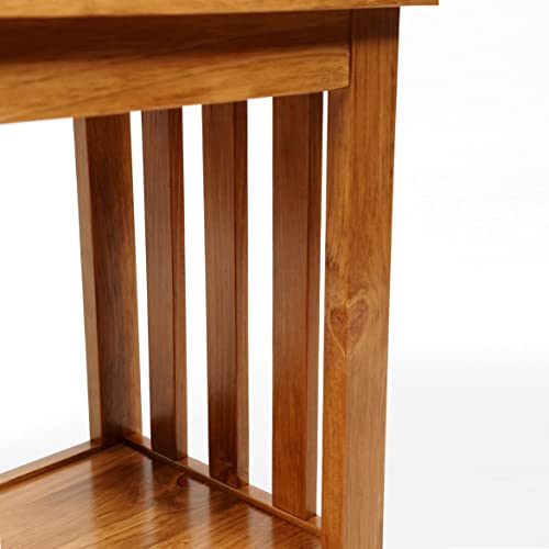 Best Living USA Mission Style Pine End Table, Amish Handcrafted, Wood, Side Table, Bedside Table, Nightstand, Furniture, Made in USA, 22.5