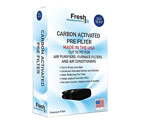 Cut to Fit Carbon Pad Pre Filter Roll for Air Conditioner / Purifiers Furnace Filters Trash Cans (1)