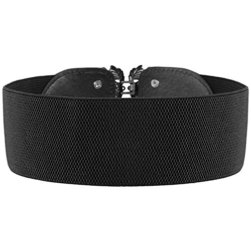 Chuangdi 4 Pieces Women Vintage Waist Belt Elastic Stretch Retro Cinch Belt Waistband for Jeans Pants Dresses (Rustic Style)