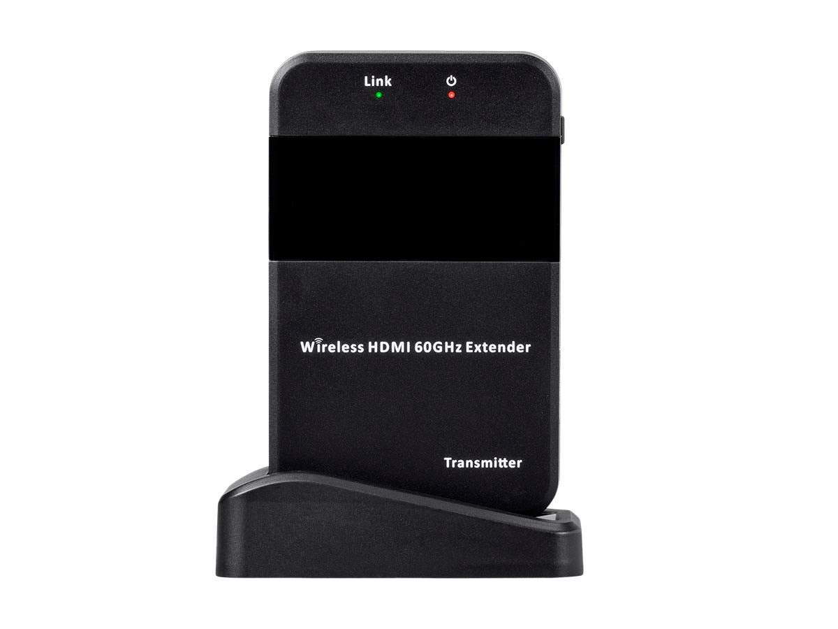 Monoprice Blackbird Pro WIHD 60GHz Uncompressed Wireless Professional HDMI Extender - 30 Meter Range, Black
