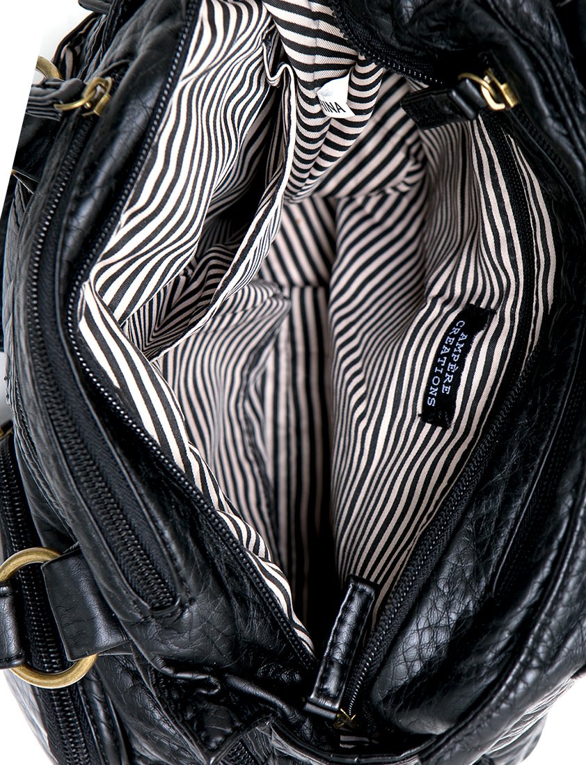 Ampere Creations Soft Vegan Leather Functional Handbag The Brittan Tote