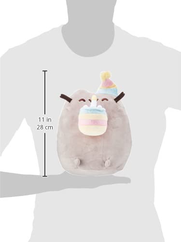 GUND Pusheen Birthday Cake Plush Stuffed Animal Cat, 9.5"